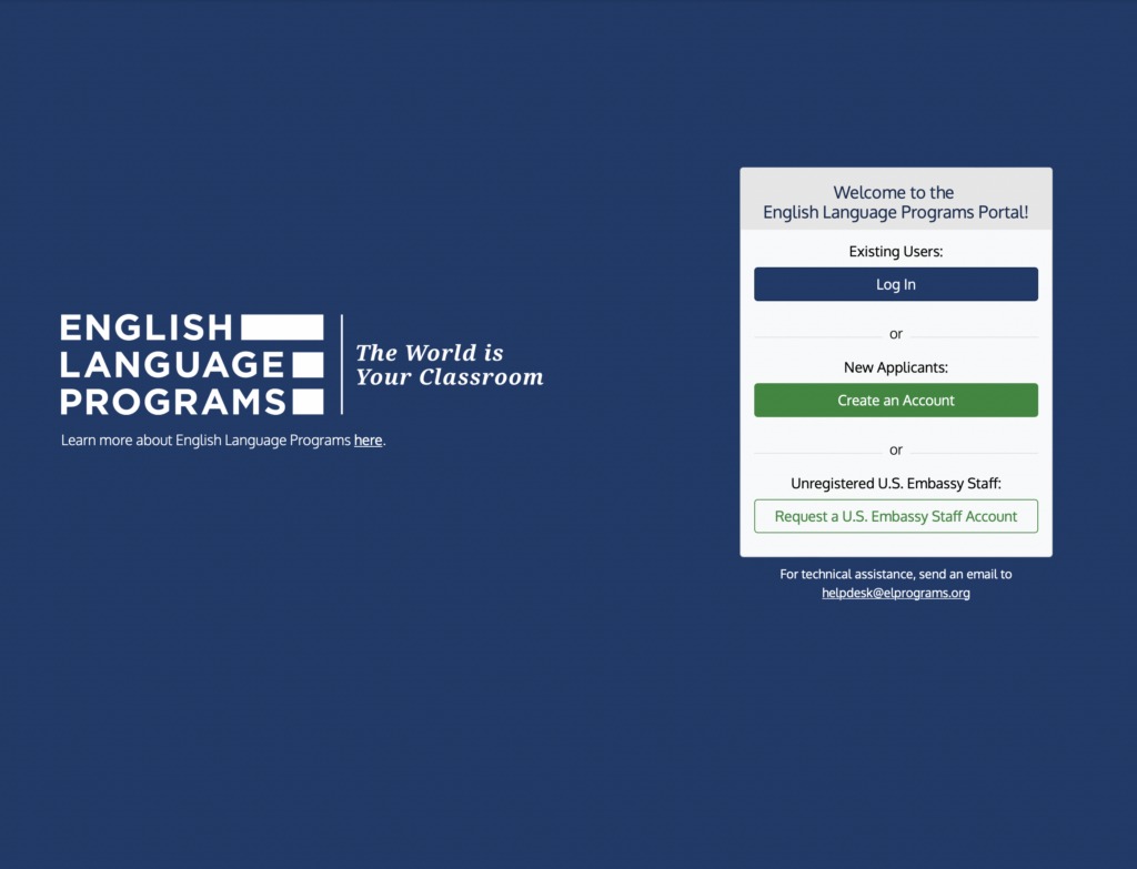 Application Process - English Language Programs